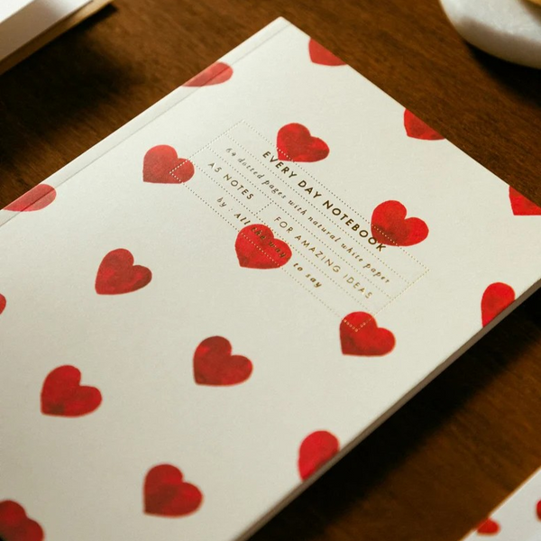 Hearts Gold Foil Notebook – Bespoke Hearts